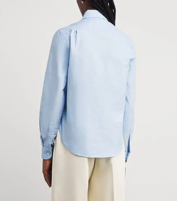 WITH NOTHING UNDERNEATH Cotton Oxford Classic Shirt