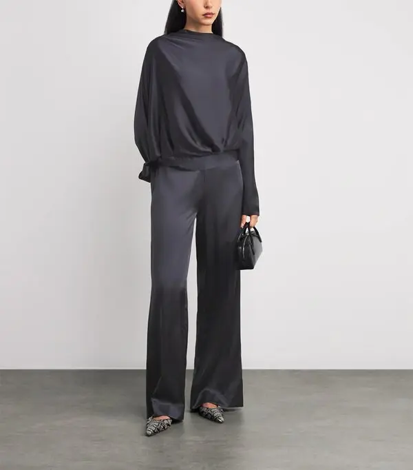 Staud Silk-blend Phoebe Top