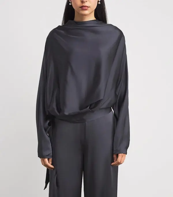 Staud Silk-blend Phoebe Top