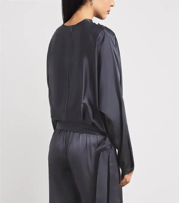 Staud Silk-blend Phoebe Top