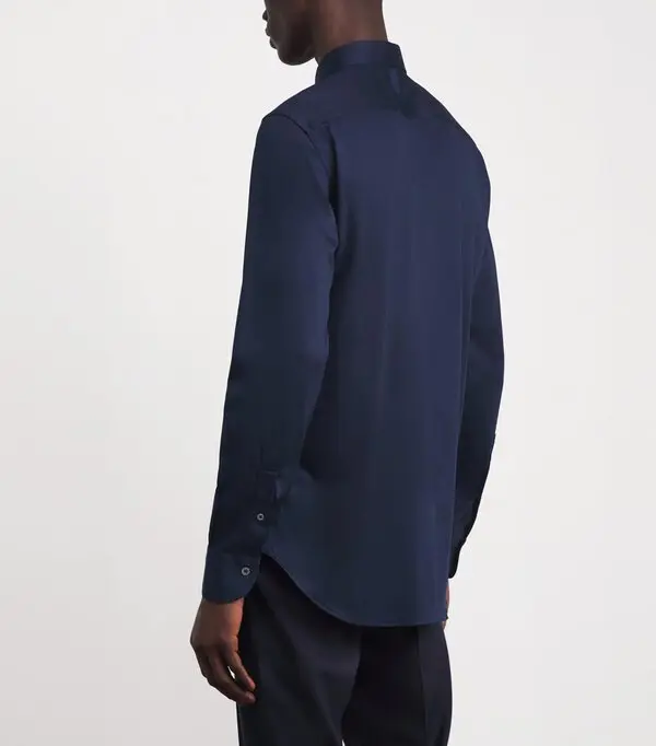 Canali Cotton Cutaway Collar Shirt
