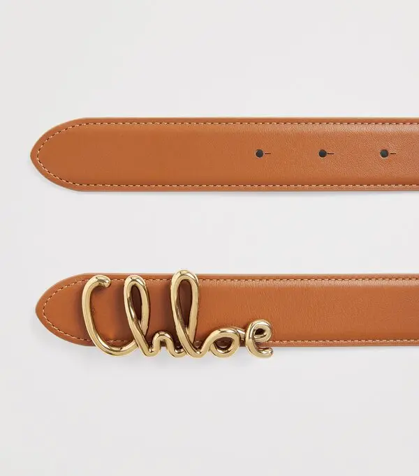 Chloé Iconic Calfskin Belt - Brown