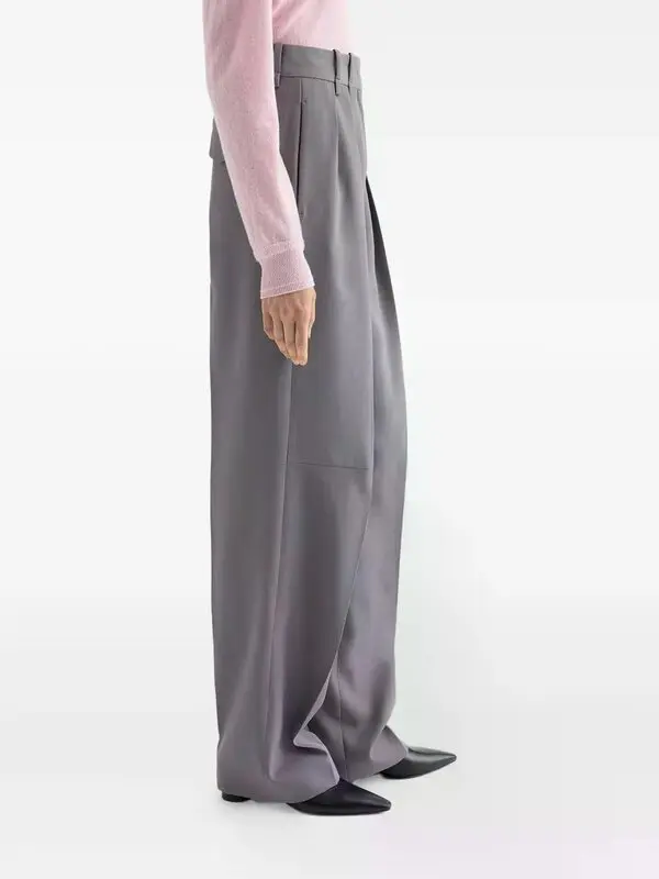 JIL SANDER Pleated Belt-loops Trousers
