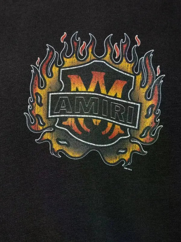 Amiri Flame-graphic T-shirt