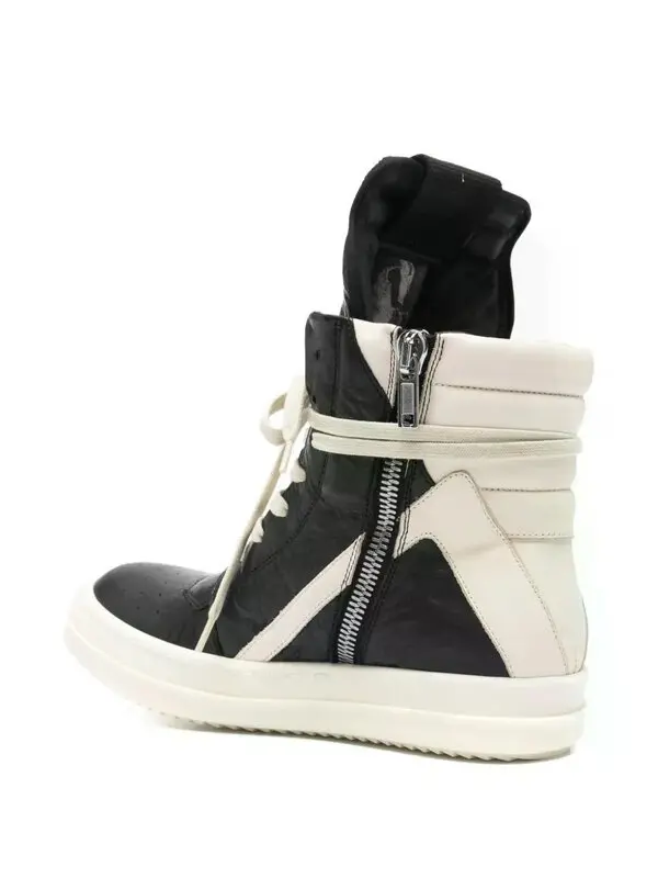 Rick Owens Geobasket Zip Sneakers - Black