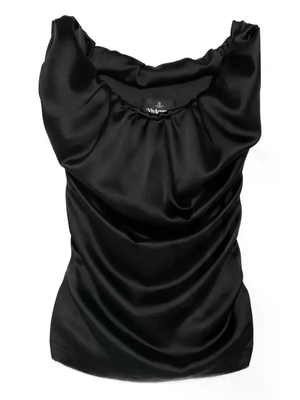 VIVIENNE WESTWOOD Ginnie Draped Top - Black
