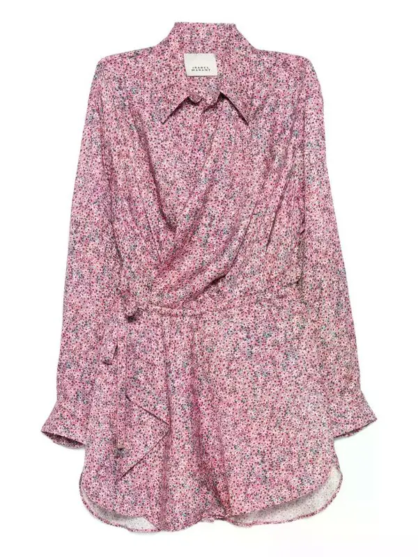 Isabel Marant Étoile Harmony Floral Mini Dress - Pink