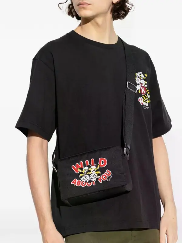 Kenzo Graphic-embroidered Messenger Bag