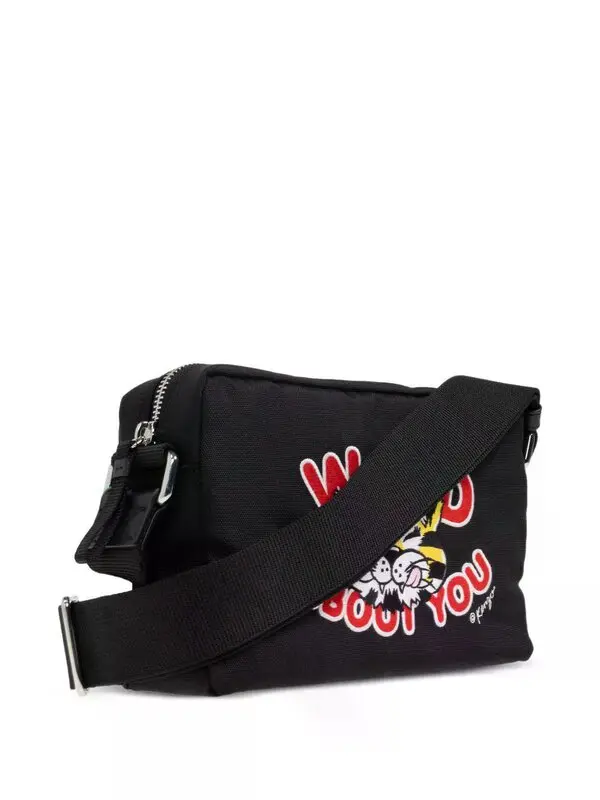 Kenzo Graphic-embroidered Messenger Bag