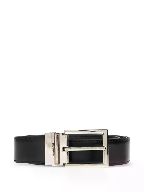 Dsquared2 Logo-buckle Leather Belt - Black