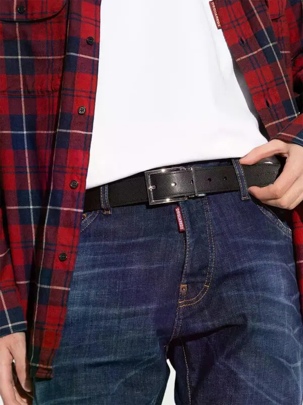 Dsquared2 Logo Buckle Belt Set