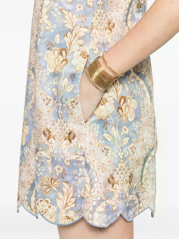 Zimmermann Daylight Scallop Mini Dress