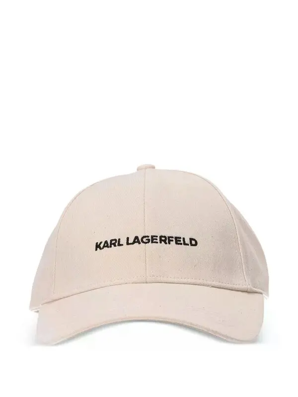 Karl Lagerfeld Logo-embroidered Baseball Cap - Neutrals