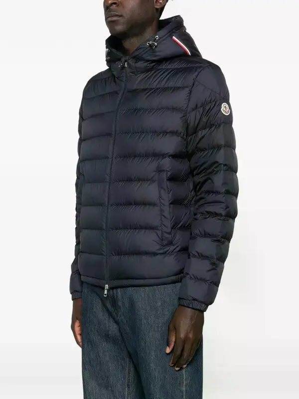 Moncler Quilted Hooded Jacket - Blue