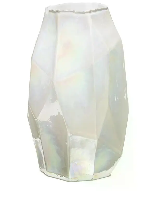 POLSPOTTEN Graphic Glass Vase - White