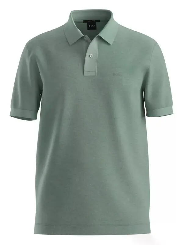BOSS Buttoned Polo Shirt - Green