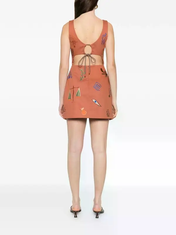 alemais orange mini dress Alemais Women's Rocco Mini Sundress - Multi