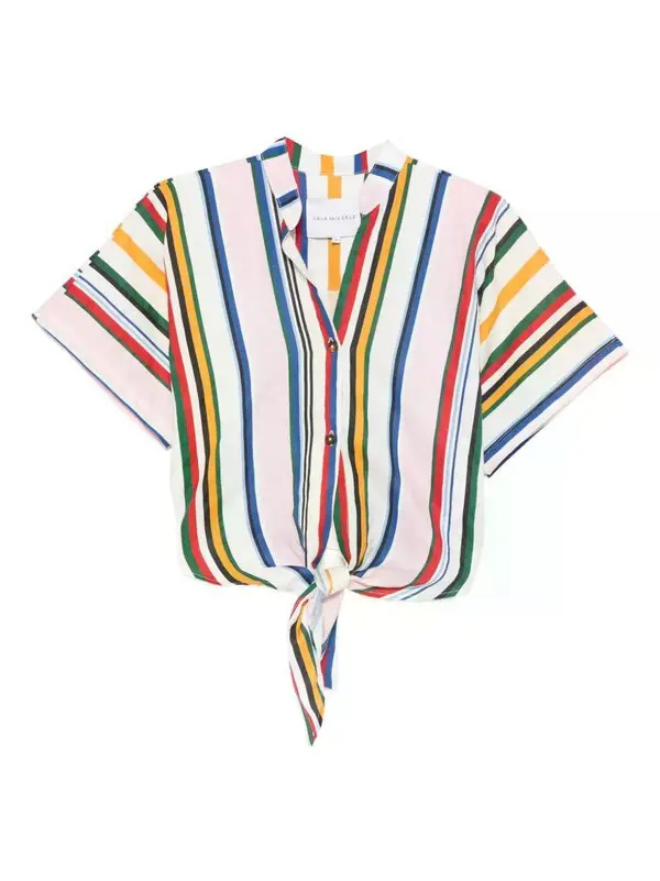 CALA DE LA CRUZ Striped Blouse