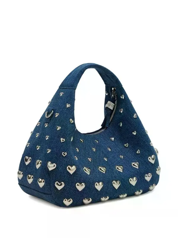 GANNI Heart-stud Mini Tote Bag - Blue