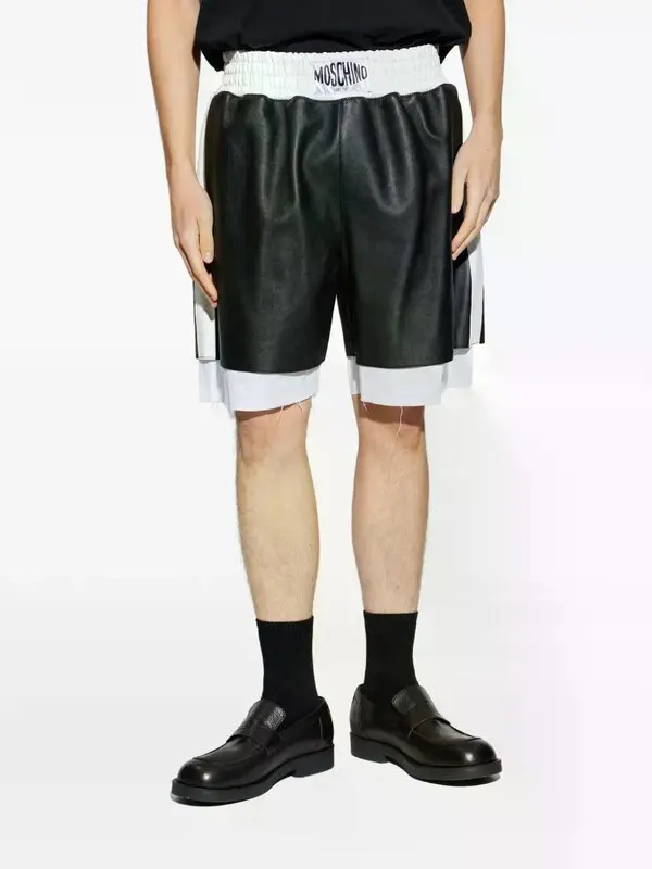 Moschino Leather Shorts