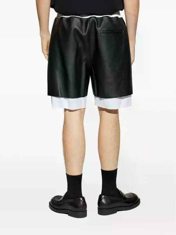 Moschino Leather Shorts