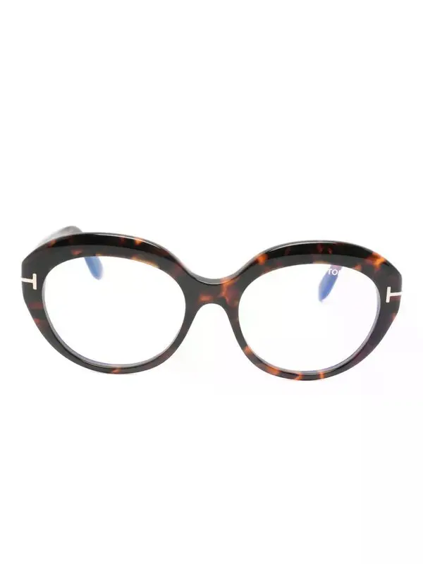 TOM FORD Logo-motif Round-frame Glasses