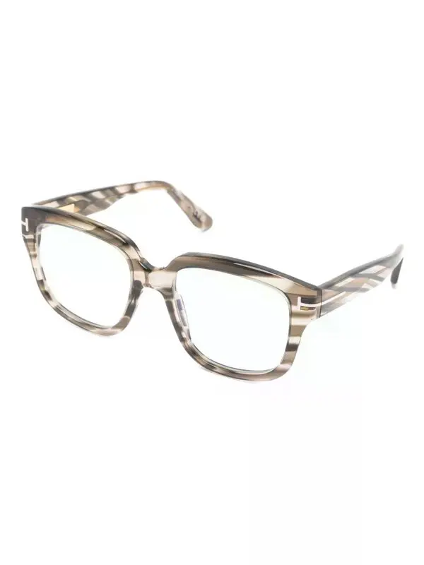 TOM FORD Stripe Geometric Eyeglasses