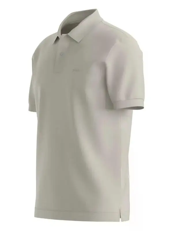 BOSS Contrast-trim Short-sleeve Polo Shirt - Neutrals