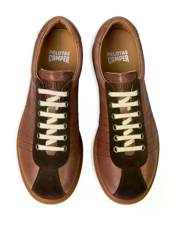 Camper Pelotas Panelled Leather Sneakers - Brown