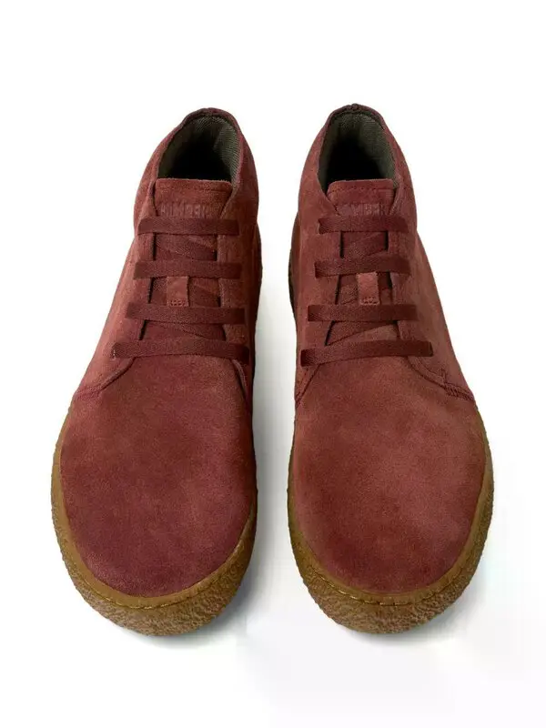 Camper Peu Terreno Laced Boots - Red