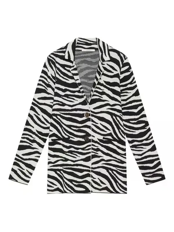 Malìparmi Zebra-print Button Jacket