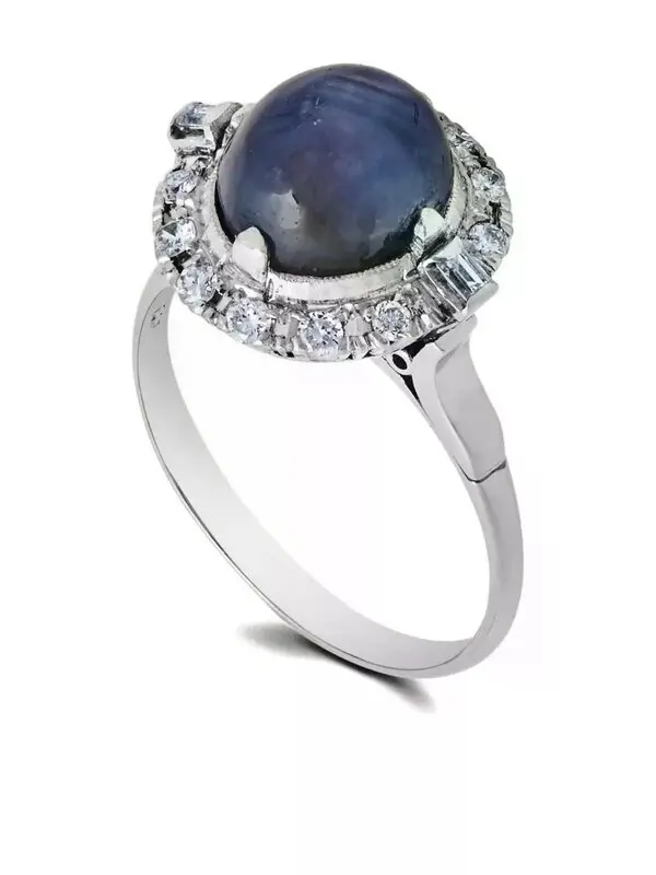 JEWELS AFICIONADO Platinum, Sapphire, And Diamond Ring
