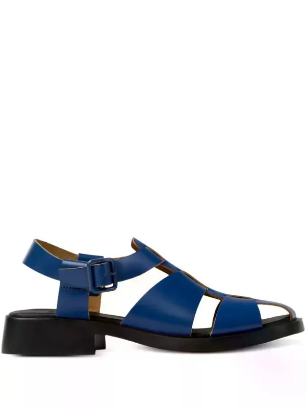 Camper Dana Buckled Leather Sandals - Blue