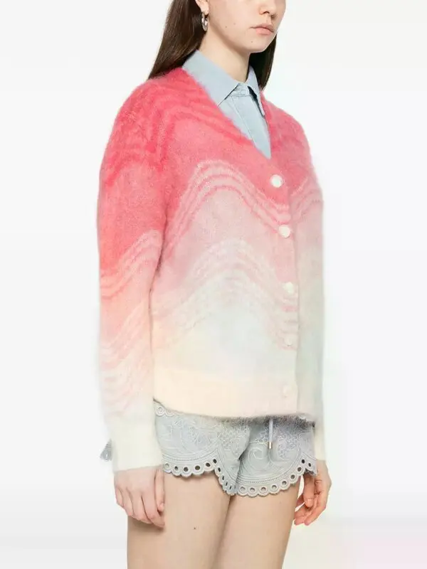 Zimmermann Rebellion Wave Cardigan - Pink