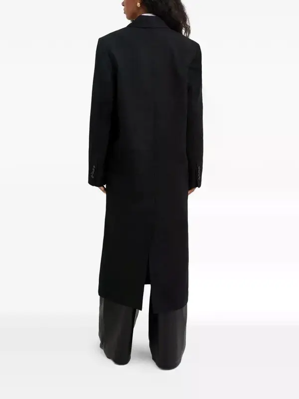 Loulou De Saison Temo Lapel Double-breasted Coat - Black