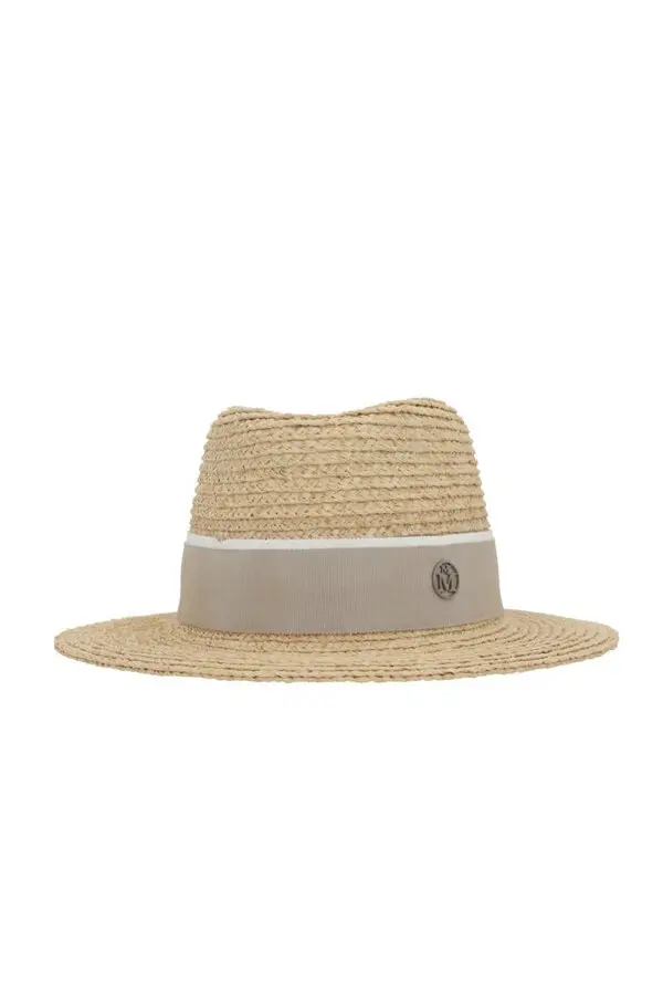 MAISON MICHEL Fedora Hat - Beige