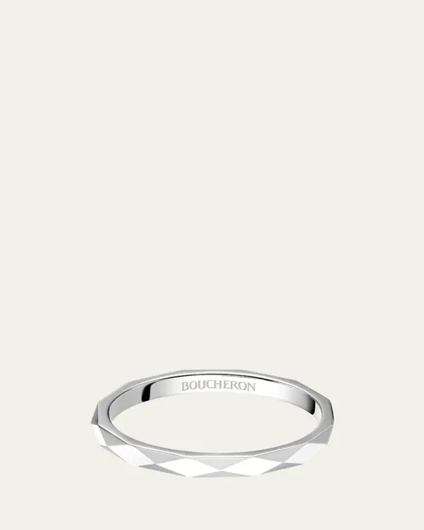 Boucheron Facette Medium Wedding Band Ring