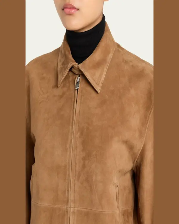 TONYWACK Goat Suede Blouson Jacket