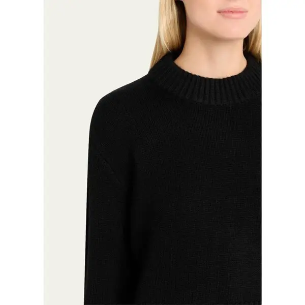 LISA YANG Cashmere Shrunken Crewneck Sweater