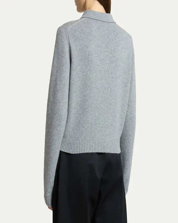 Givenchy Logo Embroidered Wool-cashmere Polo Sweater - 050-light