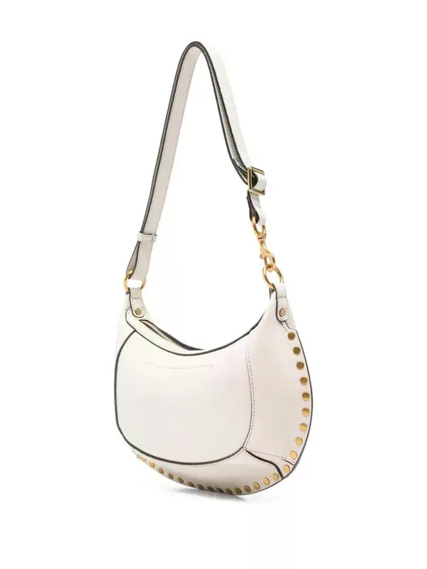 Isabel Marant Étoile Oskan Moon Studded Shoulder Bag - White