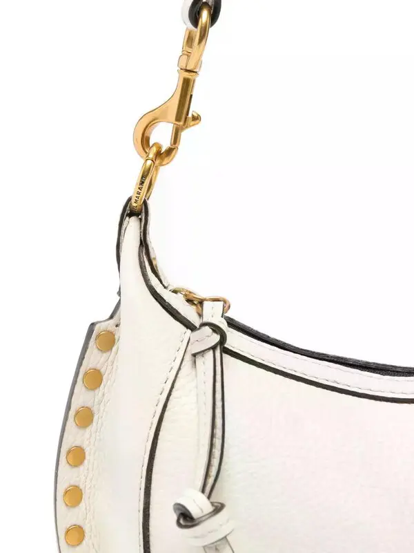 Isabel Marant Étoile Oskan Moon Studded Shoulder Bag - White