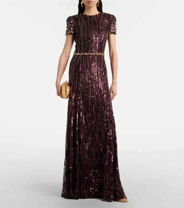 Jenny Packham Ninetta Sequined Gown