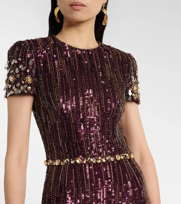 Jenny Packham Ninetta Sequined Gown