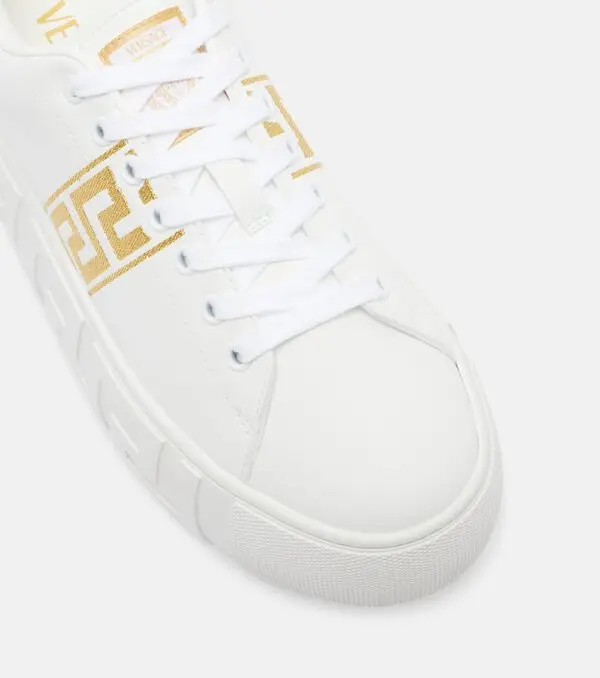 Versace Greca Embroidered Sneakers