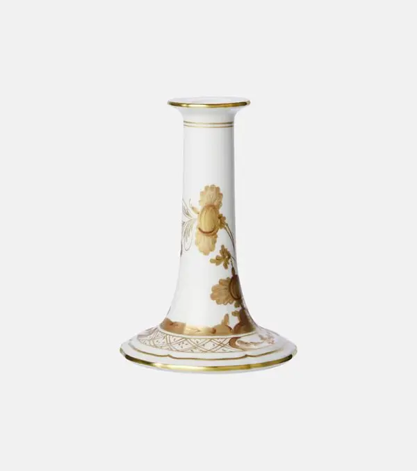 GINORI 1735 Oriente Italiano Porcelain Candle Holder - White