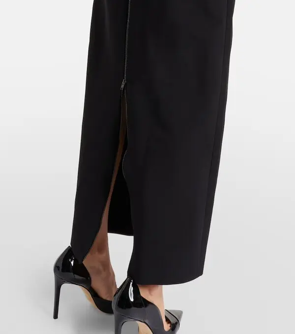 Balmain Belted Jersey Gown