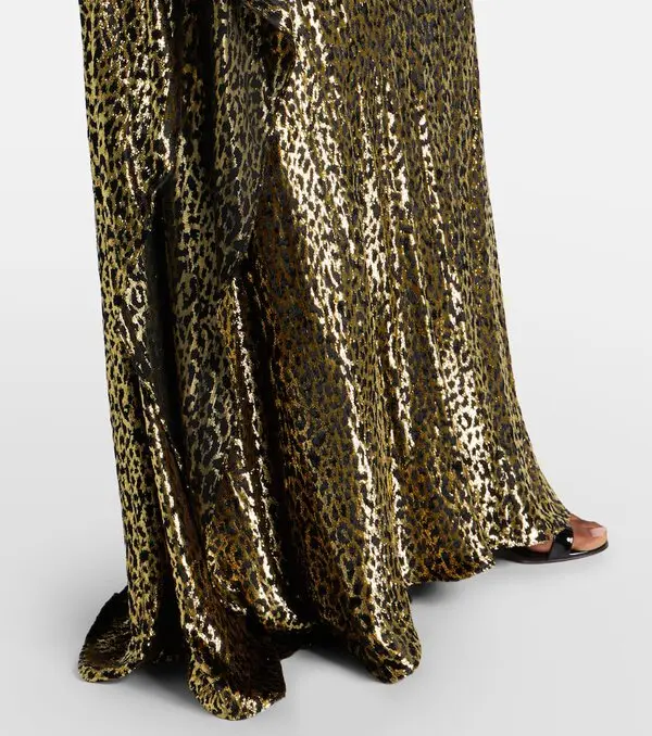 Roberto Cavalli Leopard-print Kaftan