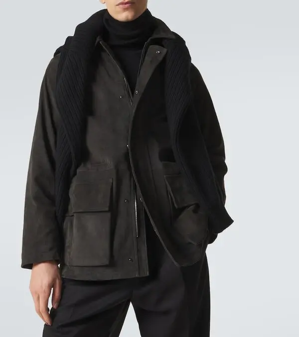 SAMAN AMEL City Suede Jacket