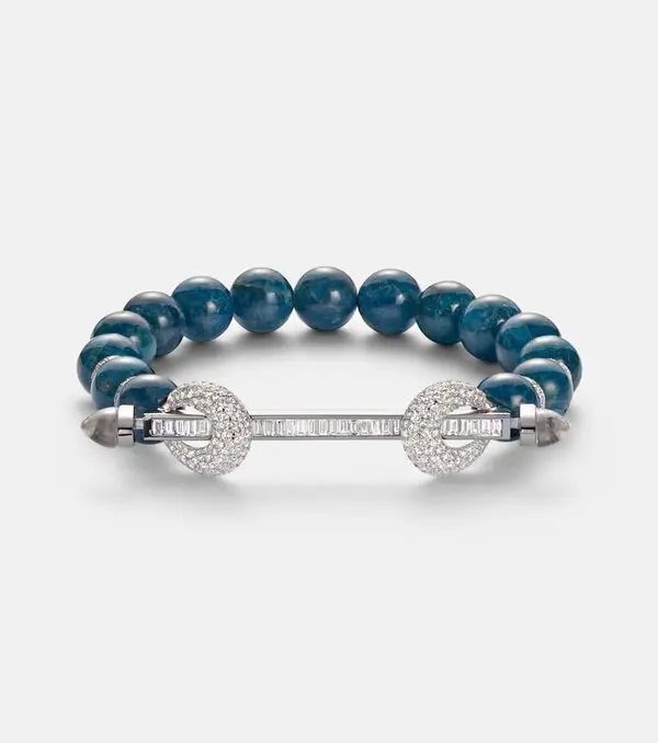 ANANYA Chakra Gemstone And Diamond Bracelet - Blue